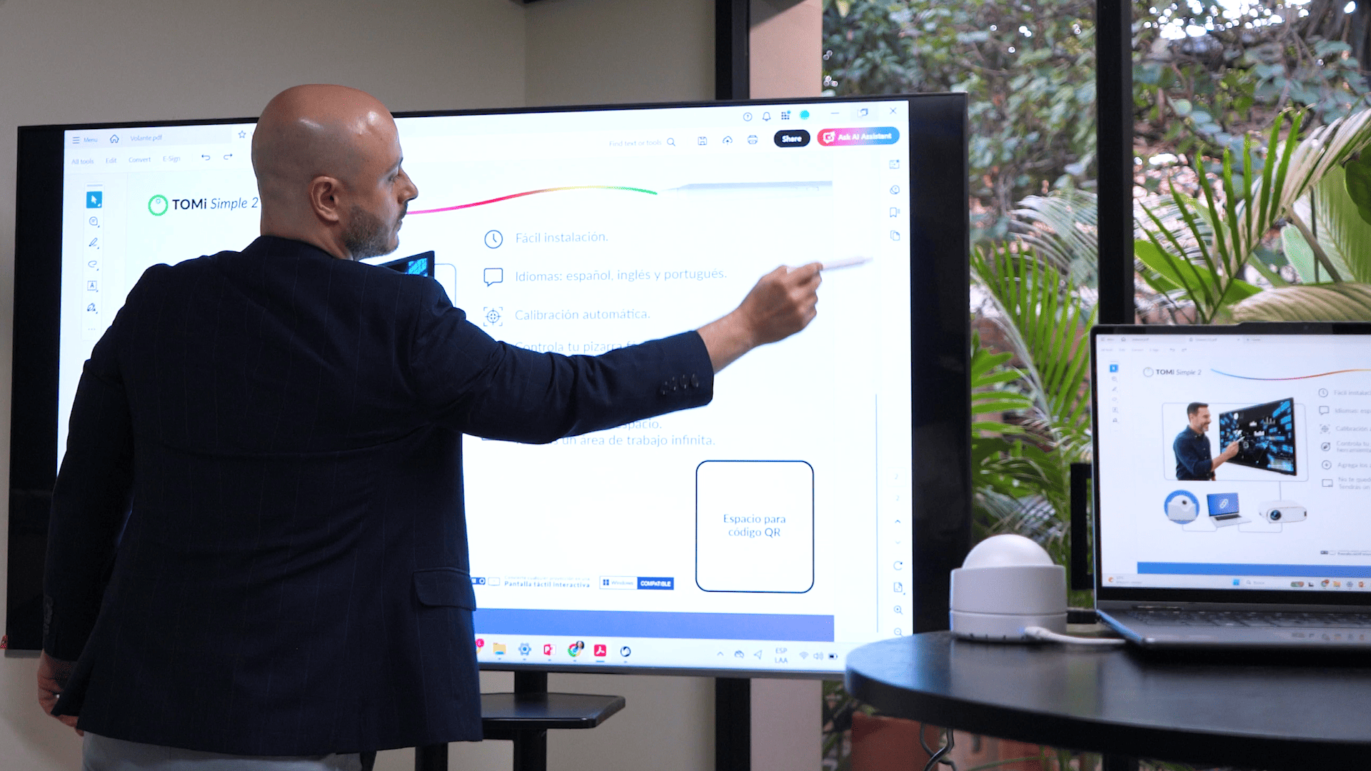 Convierte tu Proyector o TV en una Pizarra Interactiva con TOMi Simple ...